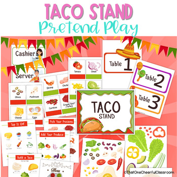 Taco Stand Dramatic Play Center Pretend Play Printable for Preschool ...
