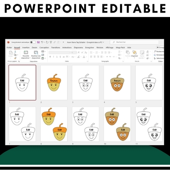 Editable Fall Acorn Name Tags : Fun Classroom Decor for Back to School ...