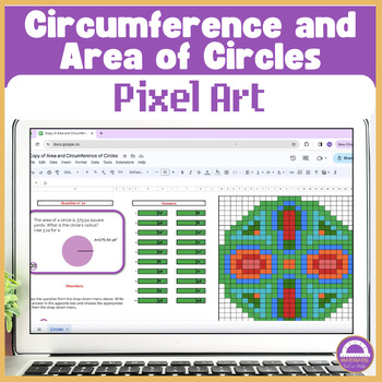 Pi Day Area and Circumference of Circles Pixel Art Activity | TeachShare