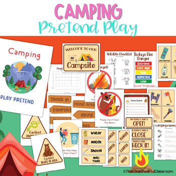 Camping Dramatic Play Center Pretend Play Printable for Preschool ...
