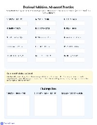Adding Positive & Negative Decimals — Mathematics — for 7th Grade ...