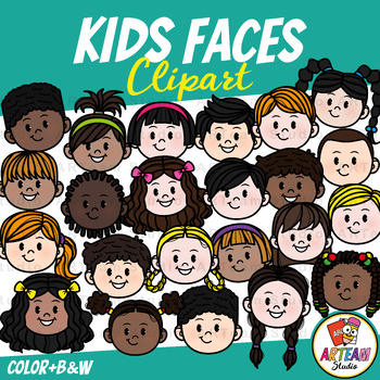 Kids Faces Clipart by ARTeam Studio | TeachShare