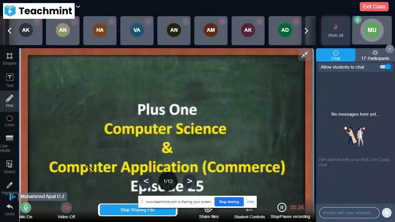 Lecture 2021 07 18 Computer Application Class Recording Teachmint 2200