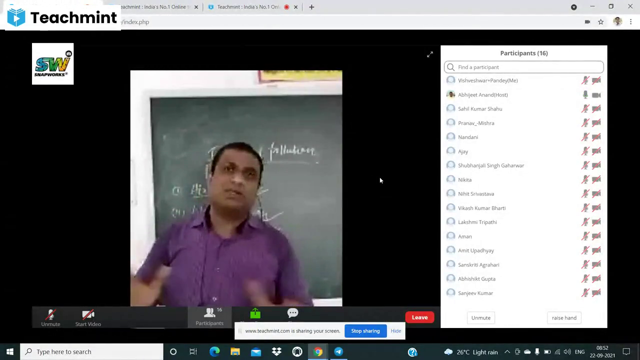 None - math - Class Recording - Teachmint