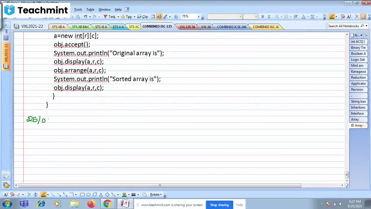 None - Computer Science - Class Recording - Teachmint