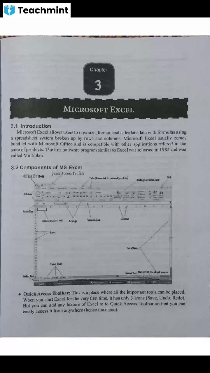 Chapter_3(MS_EXCEL) 2021-06-26 - Computer Application - Class Recording - Teachmint