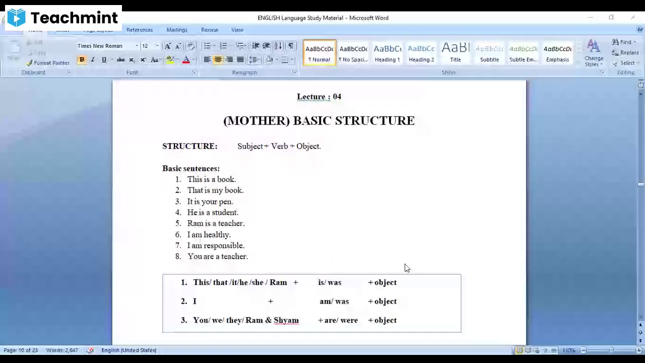 ENGLISH: ONLY ONE SECRET - Translation - Class Recording - Teachmint