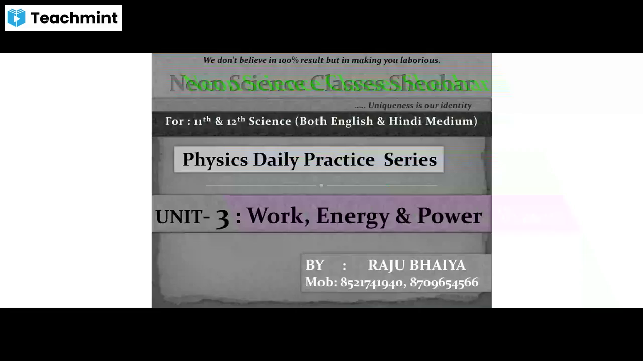 None - Physics - Class Recording - Teachmint