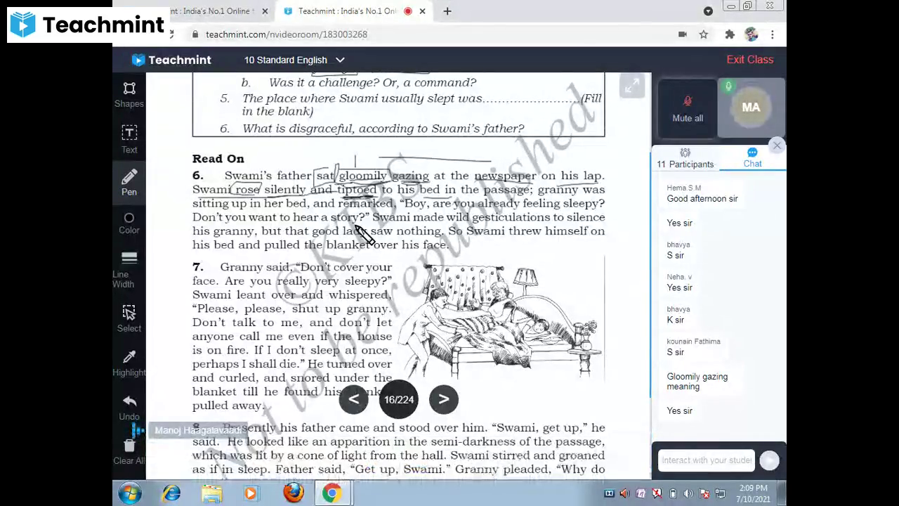 A Hero Lesson 10 th Standard Part-3 - English - Class Recording - Teachmint