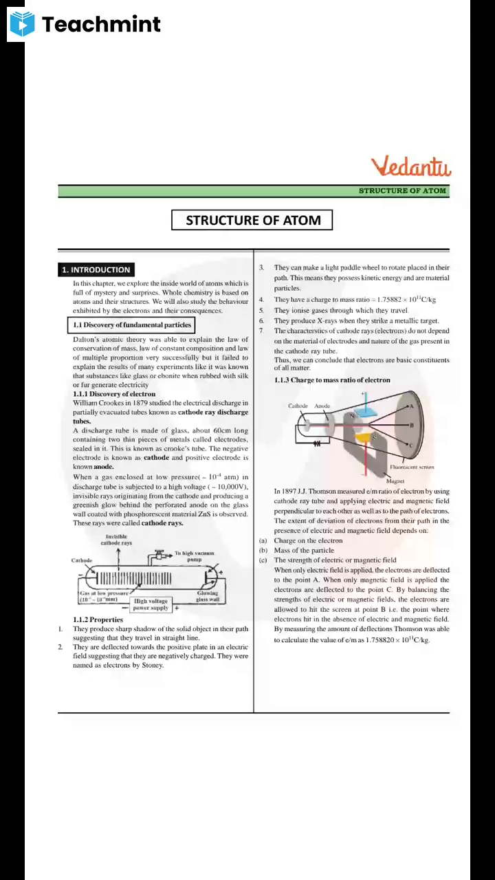 First Lecture Of Chapter Structure Of Atom By Veer - Chemistry - Class ...