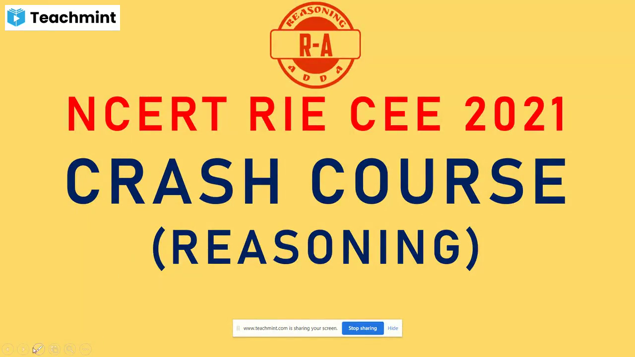 Chapter 1 - Alphabet Test - Reasoning - Class Recording - Teachmint