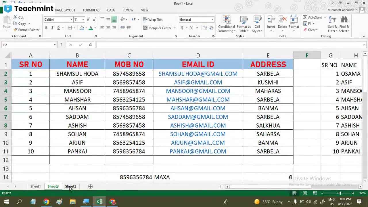 Lecture 2022-04-30 - Microsoft Excel - Class Recording - Teachmint