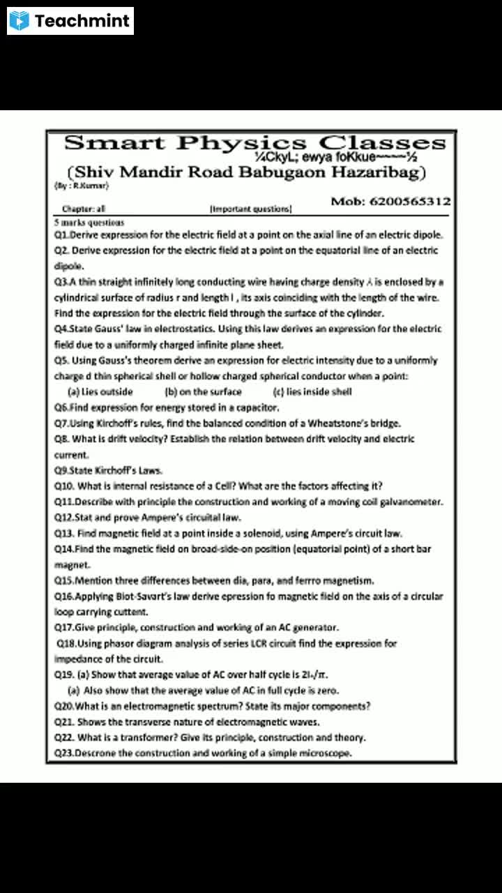 Lecture 2024-02-06 - PHYSICS - Class Recording - Teachmint