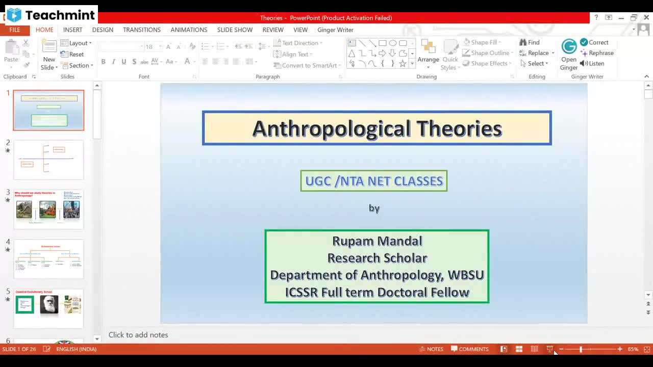 Lecture 2023-01-08 - Anthropology - Class Recording - Teachmint