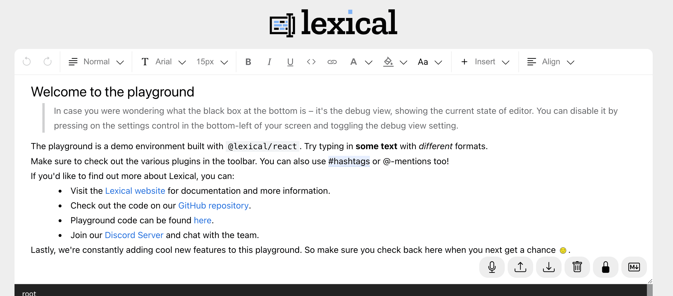 Lexicalでリッチテキストエディターのベースを作る | Tech Q Lab - 株式会社キューのテックブログ