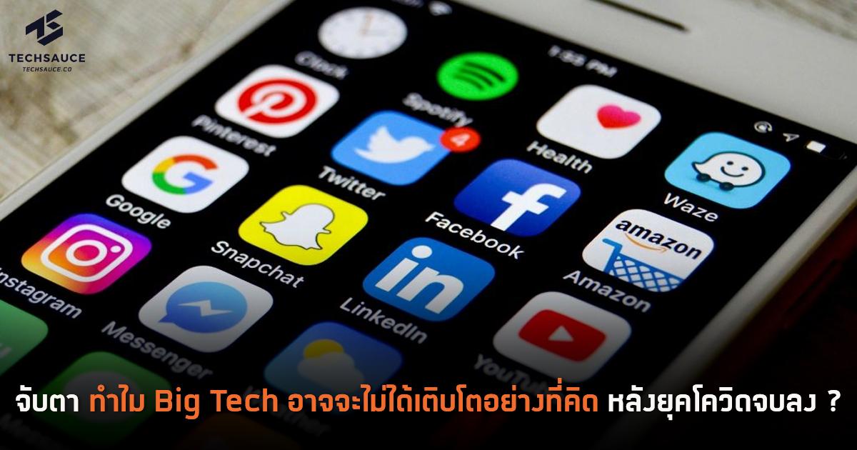 จับตา ทำไม Big Tech อาจจะไม่ได้เติบโตอย่างที่คิด หลังยุคโควิดจบลง ...