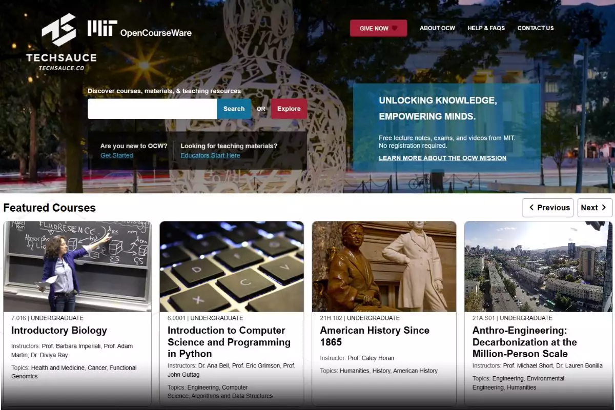 เรียนฟรีกับมหาวิทยาลัยระดับโลก MIT OpenCourseWare คลังความรู้จาก MIT ...