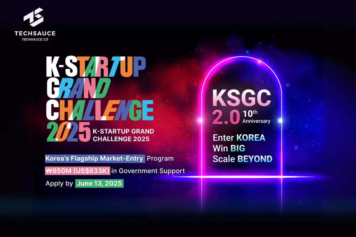 South Korea Opens 10th K-Startup Grand Challenge 2025 with ₩950M (US$633K) Government Support ...