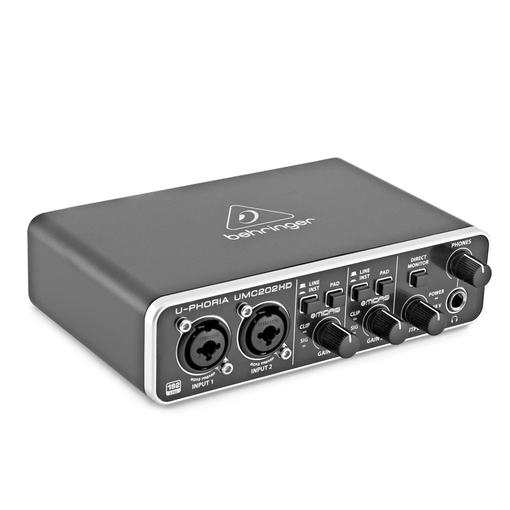 Interface De Audio Behringer U-phoria Umc202hd - TecnoWestune Store