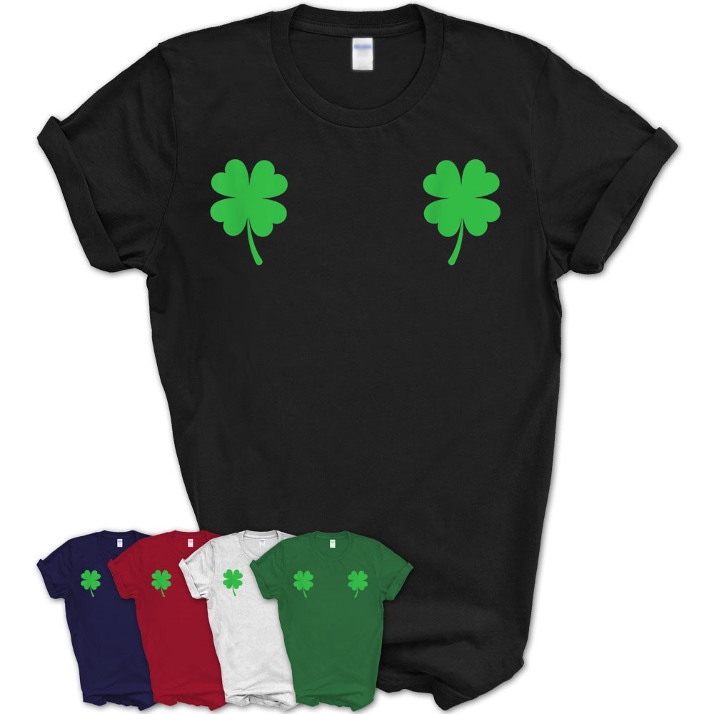 Irish St Patricks Day St Paddys Shamrock Four Leaf Clover T Shirt