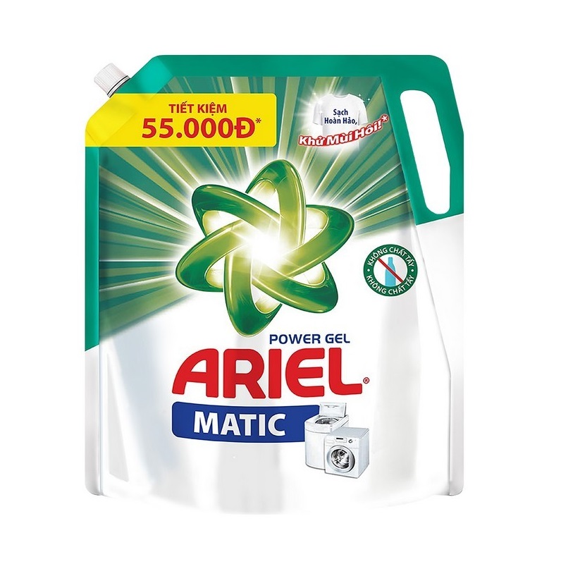 Túi Nước Giặt Ariel đậm đặc 22kg
