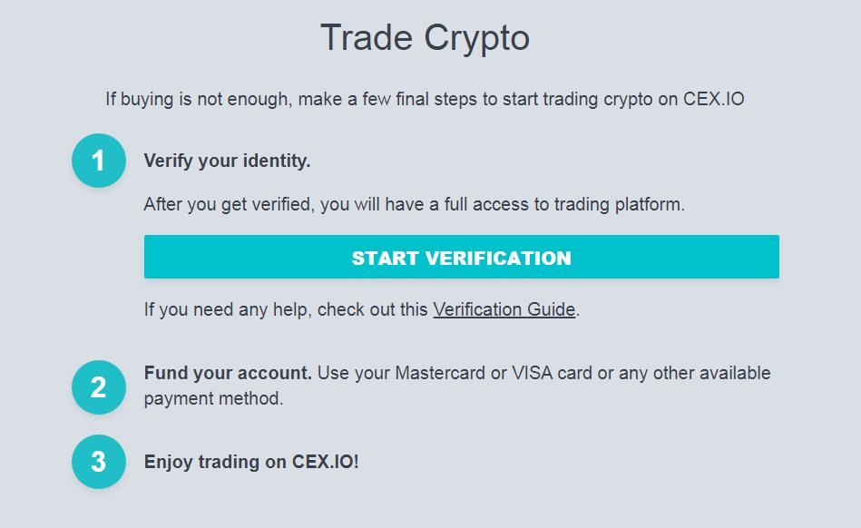 CEX io exchange: settings, registration and verification, reviews 2020 ...
