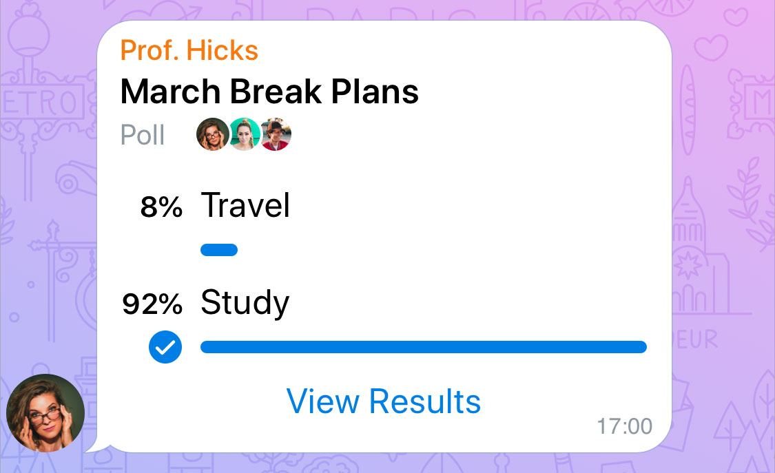 How to Create a Poll in Telegram - t9gram.com