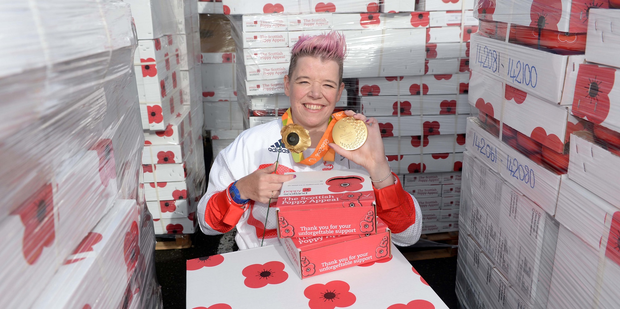 Gold medal Paralympian throws support behind the Scottish Poppy Appeal ...