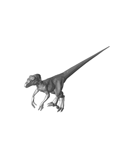 Low Poly Raptor | 3D model | Mandalorian | Thangs