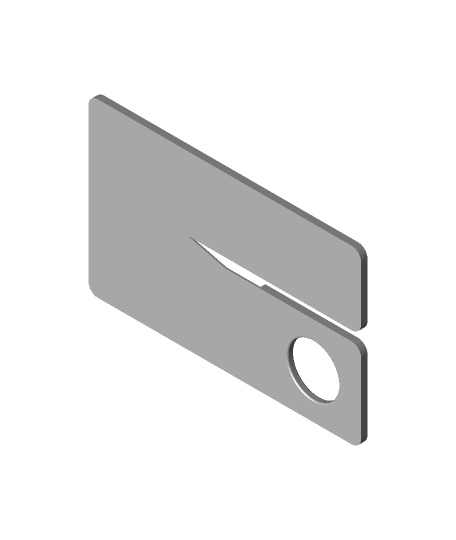 Emergency Seat Belt Cutter Card | 3D model | Thangs