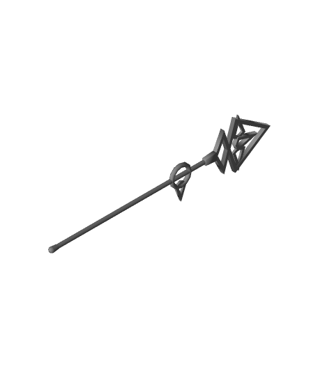 Spike Mage Staff | 3D model | Higo Petrovskis | Thangs