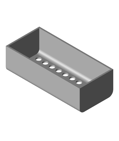 Concept Perforated Rounded Container | 3D model | Thangs