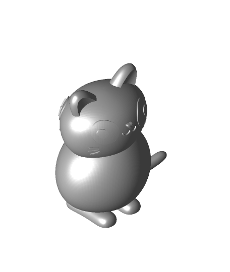 Dead or Alive cat (Schrödinger’s Cat) | 3D model | Thangs