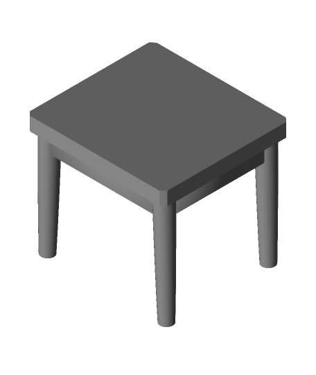 Chair without backrest.obj | 3D model | Thangs