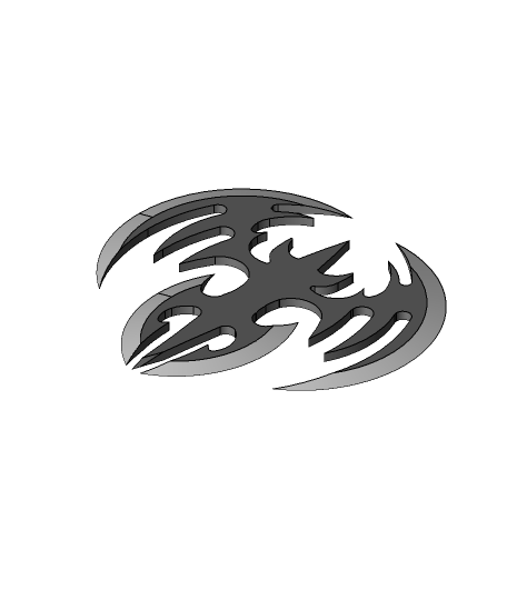 Bat Shuriken | 3D model | Roboninja | Thangs