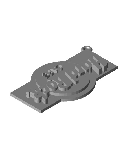 Hard Rock Cafe Budapest keychain, dogtag, | 3D model | Thangs