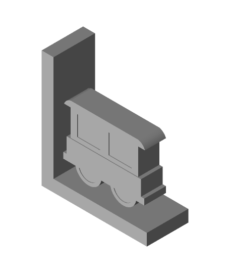 Train Bookend | 3D model | frikarte3D | Thangs