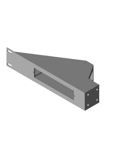 1U Mount for EdgeRouter X and Unifi Switc | 3D model | Thangs