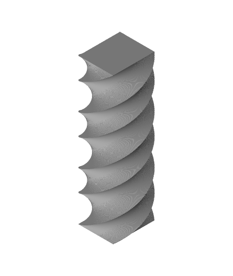 Twisted Rectangle Vase 1 | 3D model | 3dprintbunny | Thangs