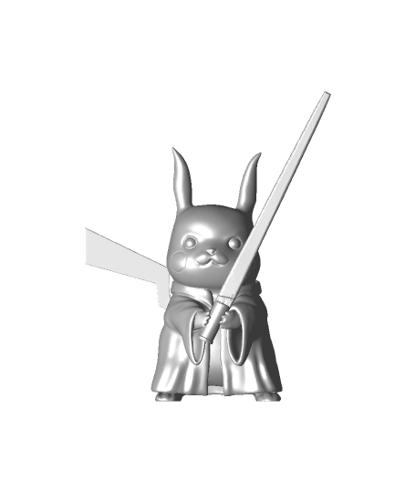 Pikachu Warrior | 3D model | 3DDesigner | Thangs