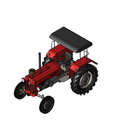 Tractor | 3D model | 3DDesigner | Thangs