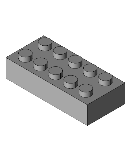 Lego brick | 3D model | salimB | Thangs