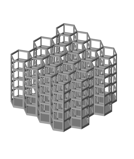 Drawer Cable Storage Hive - Punched | 3D model | Thangs