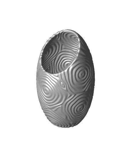Ripple Vase (Ovoid) | 3D model | DaveMakesStuff | Thangs