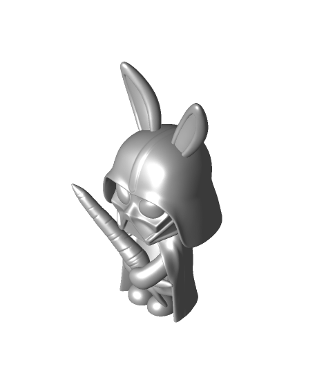 Darth Vader Bunny | 3D model | Thangs