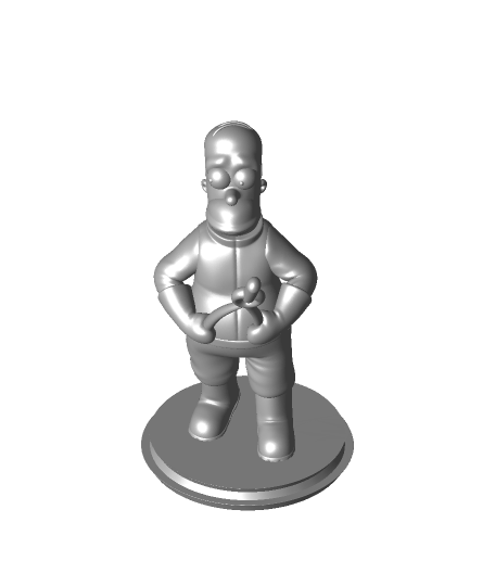 Radioactive Homer Simpson | 3D model | Thangs