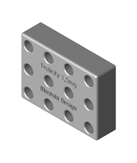 Trulicity stand | 3D model | Mastabi | Thangs