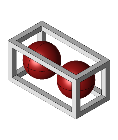 2 Ball in Box | 3D model | Roboninja | Thangs