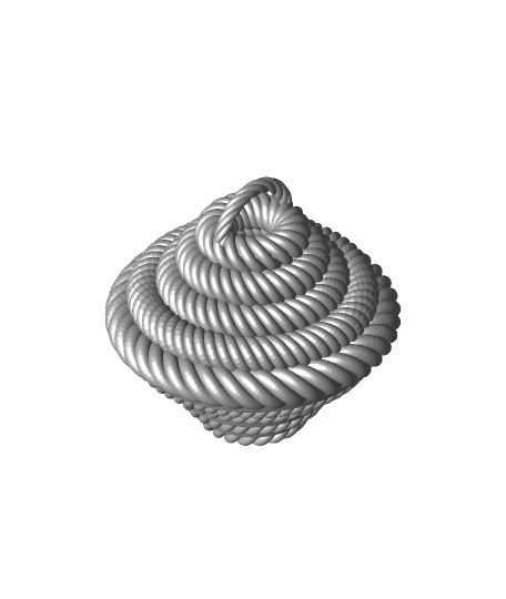 Rope Weave Tree Bauble Decoration | 3D model | Thangs
