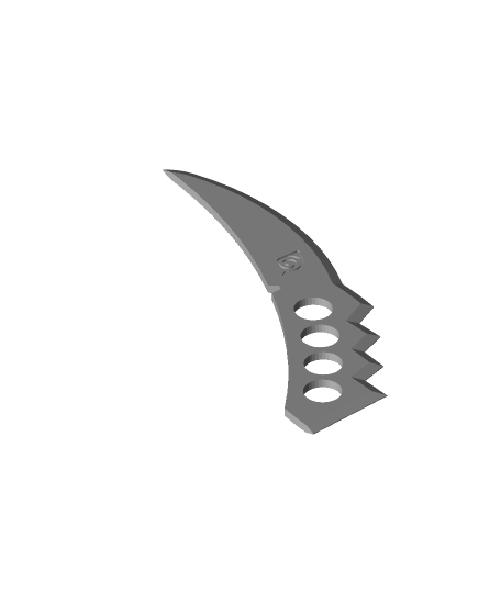 Naruto Asuma Chakra Blade | 3D model | Roboninja | Thangs